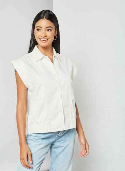 سعر فيست بأكمام كاب من الجينز أوف وايت فى السعودية نون السعودية كان بكام