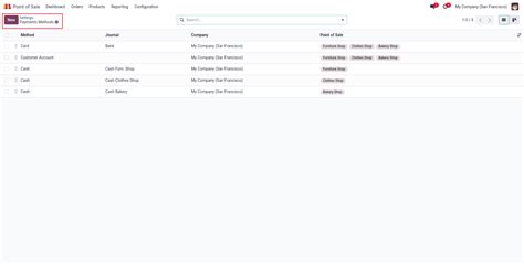 How To Configure Payment Methods For Odoo POS