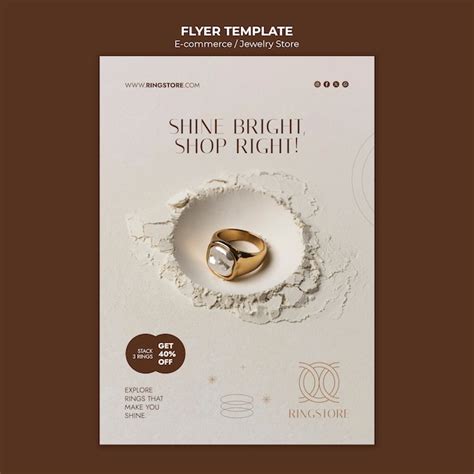 Flat Design E Commerce Poster Template Free Psd