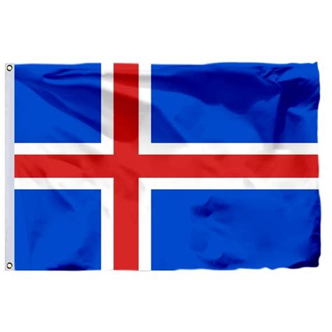 Red White And Blue Flags With Cross