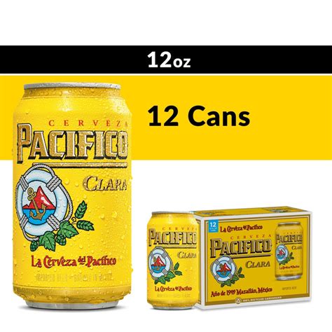 Pacifico Clara Mexican Lager Import Beer 12 Cans 12 Fl Oz Ralphs