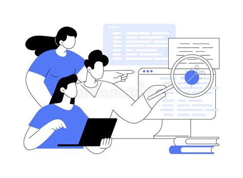 Software Testing Isolated Cartoon Vector Illustrations Stock