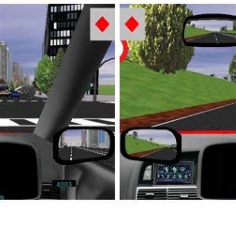 Examples From The Stisim Driving Test Scenario The Stisim Driving Test