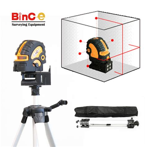 Portable Magnetic 5 Dot Cross Line Laser Level Self Leveling Tilt Mode