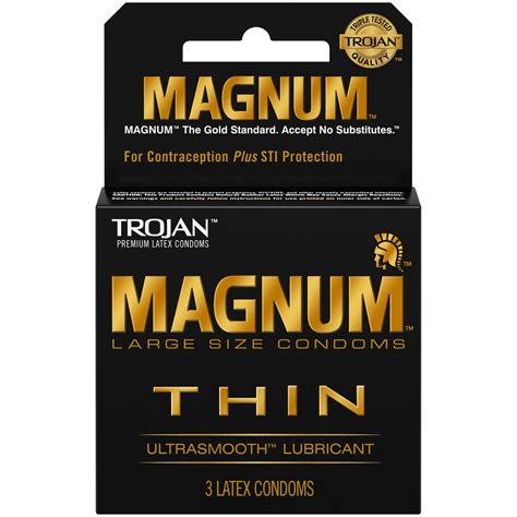 Magnum Thin Condoms 3ct Hsafsa Eligible