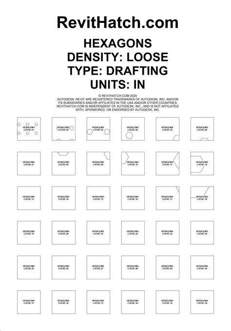 Hexagons Revit Hatch