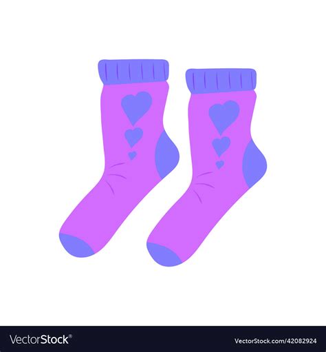Socks Background Flat Icon Royalty Free Vector Image