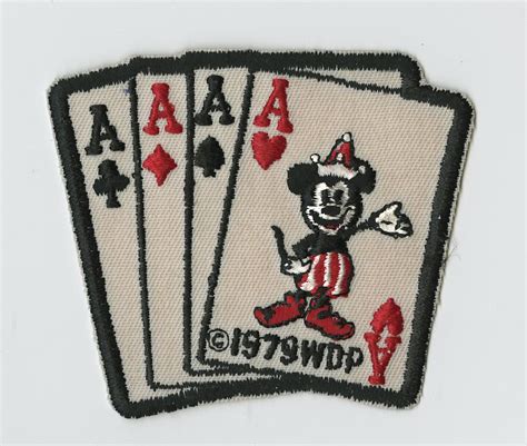 1978 Mickey Mouse Aces Patch Id Aprdisneyland17177 Van Eaton Galleries