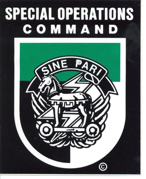 Special Operations Command Sine Pari Decal Large North Bay Listings