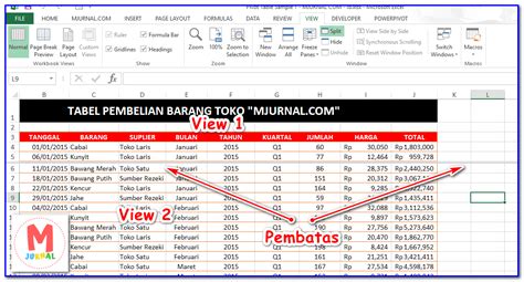 cara split cell excel membagi tampilan sheet microsoft excel m jurnal