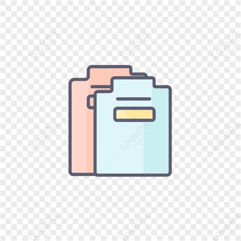 흰색 배경에 파일 폴더 아이콘 2줄 벡터ui스케치 Png 일러스트 무료 다운로드 Lovepik
