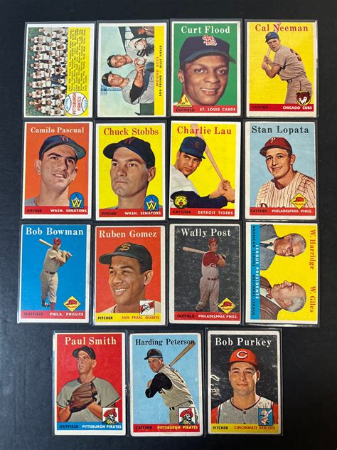 1950s Baseball Card Lot 65537