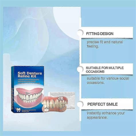 Perfect Fit Denture Silicone Reline Kit Soft Denture Reline For Men And