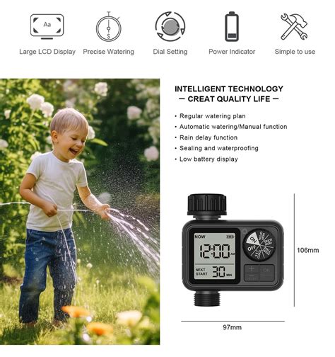 Pinolex Garden Automatic Irrigation Water Timer System Controller Drip