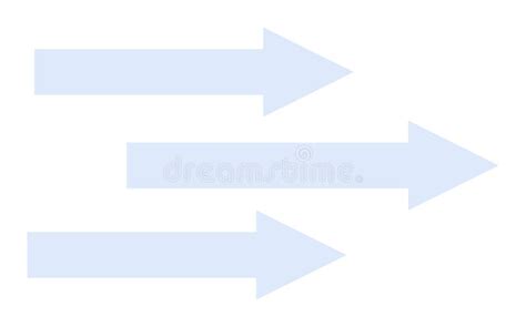 Light Blue Arrows Pointing Rightward Stock Illustrations 2 Light Blue