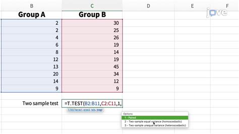 Video Microsoft Excel Students T Test