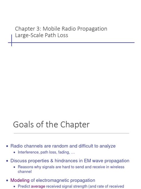 Chapter 3 Large Scale Path Loss Pdf Radio Propagation