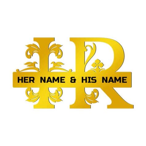 Buy Personalized Vintage Design Sign For Letters Ir Couple Monogram