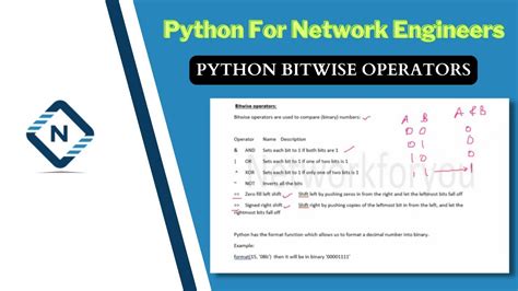 Python For Network Engineer Python Bitwise Operators Video 14 Youtube