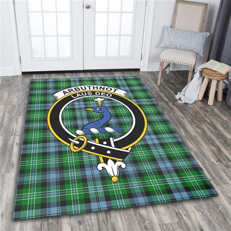 Arbuthnot Ancient Tartan Crest Area Rug Celticprime