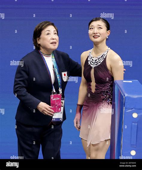 Japans Kaori Sakamoto And Coach Sonoko Nakano Are Pictured After Her