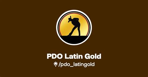 Pdo Latin Gold Instagram Tiktok Linktree