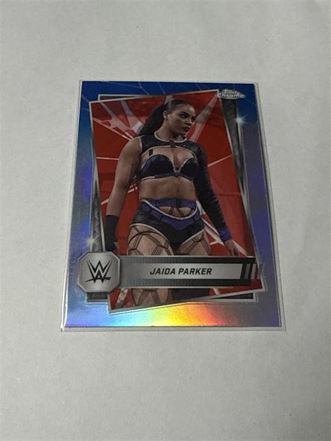 Jaida Parker 2025 Topps Chrome Wwe 39 Red And Blue Refractor Price Guide