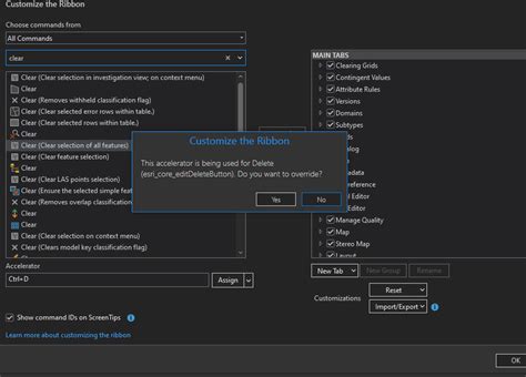 Honor Keyboard Accelerators Esri Community