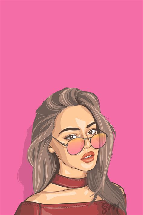 Cartoon Iphone Girl Wallpapers Wallpaper Cave