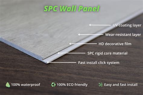 Spc Wall Board 防水＆耐久性のある装飾パネル Emosinフローリング