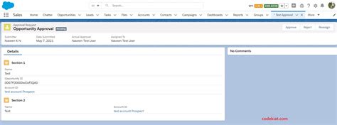 Approval Request Record Page Customization In The Salesforce Lightning