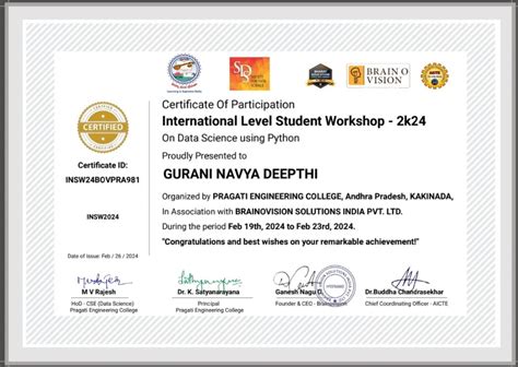 Navya Deepthi On Linkedin Fueling My Ambitions 💫 Received A