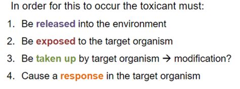 Biol 354 Toxicology Midterm 1 Flashcards Quizlet