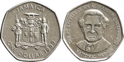 1 Dollar Sir Alexander Bustamante Heptagonale Jamaïque Numista