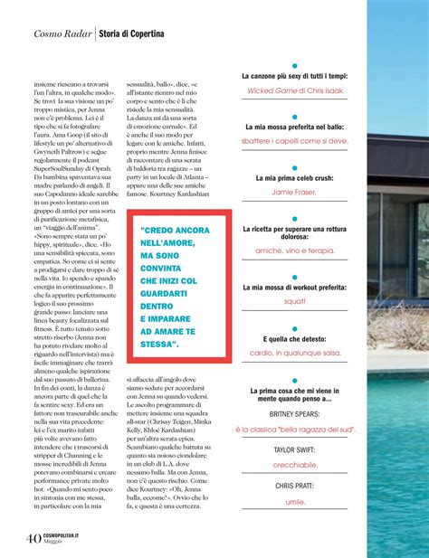 Jenna Dewan Cosmopolitan Magazine Italy May 2019 Issue • Celebmafia