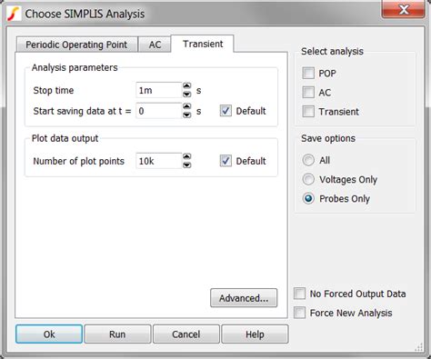 Simplis Transient Analysis
