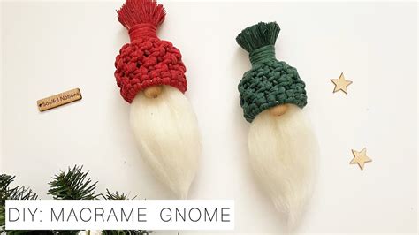 Diy Macrame Gnome Tutorial Christmas Ornament