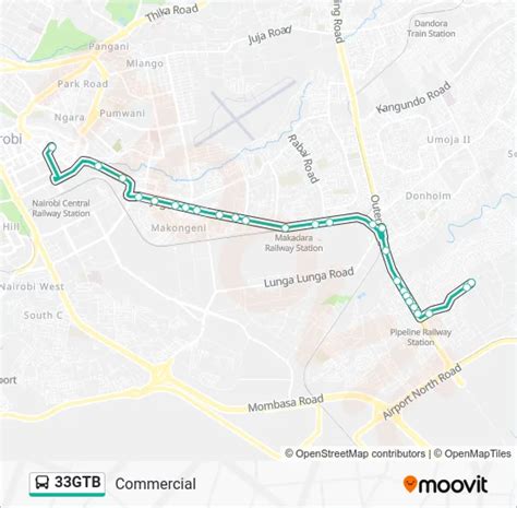 33gtb Route Schedules Stops And Maps Commercial Updated