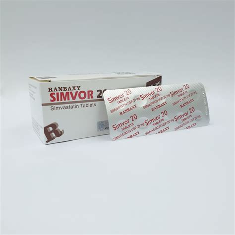 Ranbaxy Simvor 20mg 10s Alpro Pharmacy
