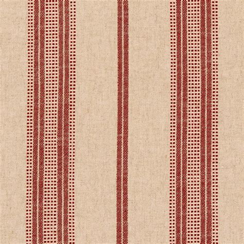 Red And Burgundy Stripe Woven Patterns Upholstery Fabric By The Yard
