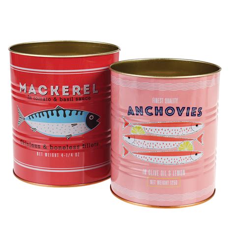 Fish Storage Tins Set Of 2 Rex London