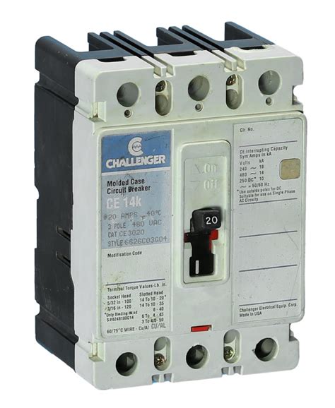 Challenger Brand Circuit Breakers Ce3020 Molded Case Breaker