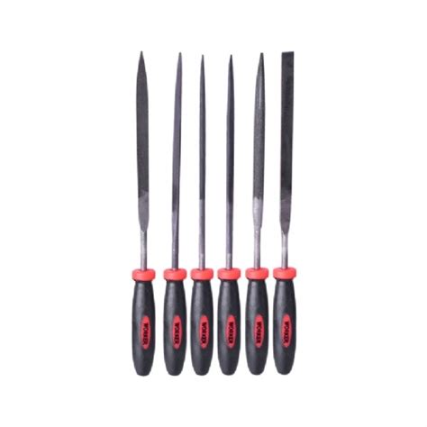Jogo De Limas Agulha 150mm Com Cabo 6 Peças Worker 349500