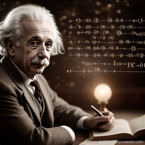 Einsteins Equation Summary Stable Diffusion Online