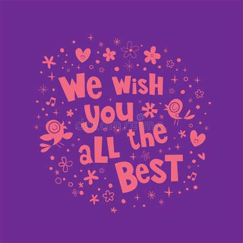 We Wish You All The Best Stock Vector Illustration Of Design 238073533