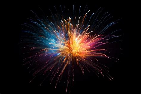 Premium Ai Image Dynamic Energy Burst With Vibrant Color And Explosive Motion Created With