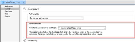 Ignore Server Certificate Errors PowerServer 2025 Help