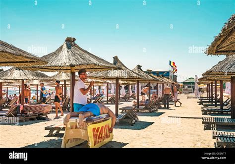 Summer Recreation On The Coast Of Black Sea At Mamaia Beach Resort