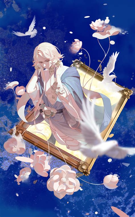 Safebooru 1boy Absurdres Bangs Bishounen Blonde Hair Blurry Depth Of