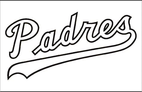 San Diego Padres Logo Coloring Page Coloring Pages